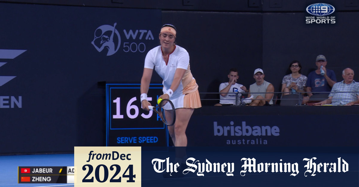 Video: Brisbane International Highlights: Ons Jabeur v Saisai Zheng